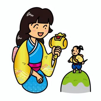 Japanese Tale: The Tiny Samurai Issun-Boshi (一寸法師)